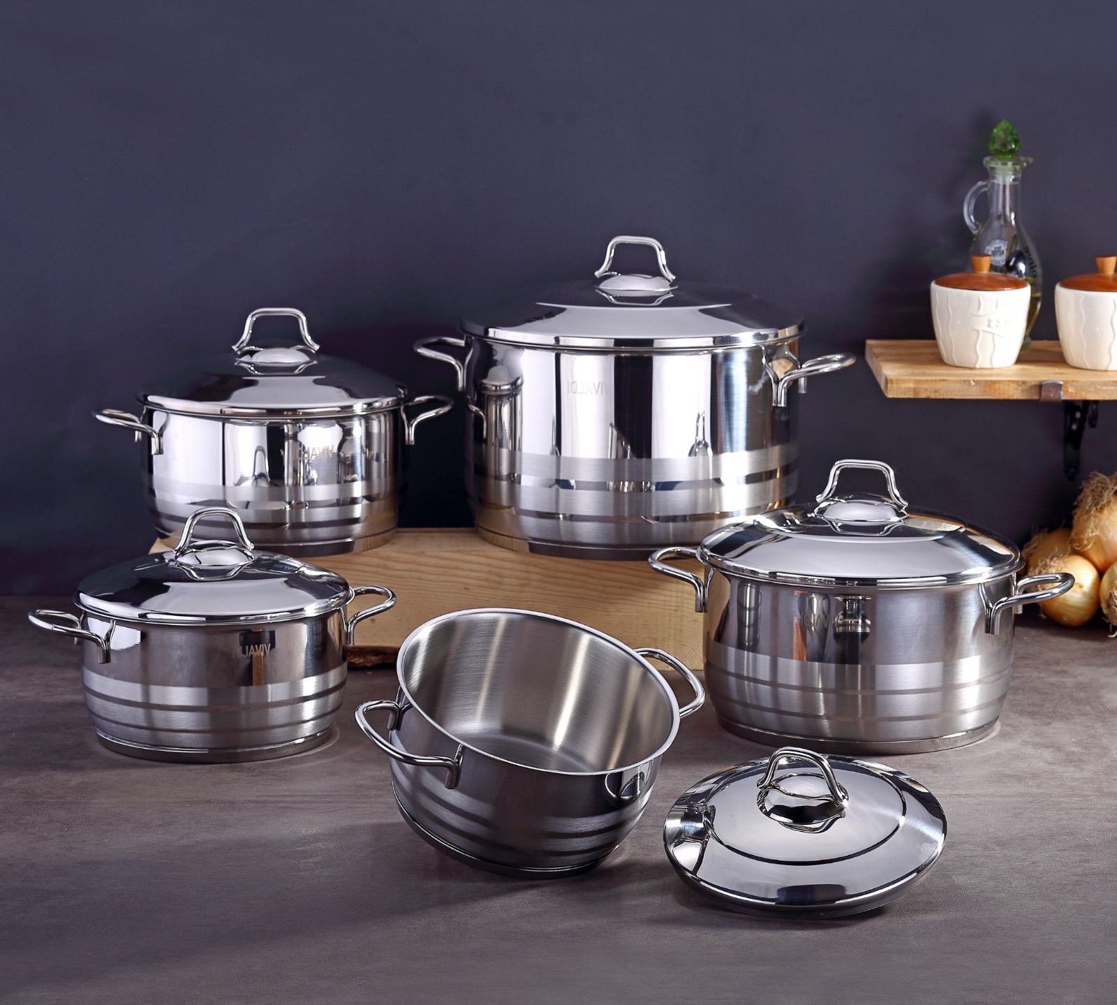 Cookware - Stainless Steel - VIVALDI,ECOTEN,HOFFMAN,ROYAL SONG,MANHEIM ...