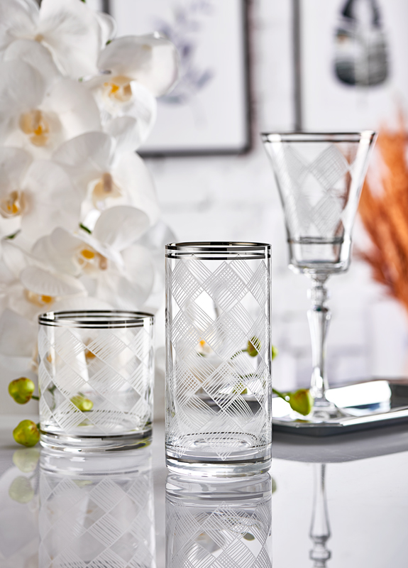 Glass - Tableware - Decorium - Karo Platinum