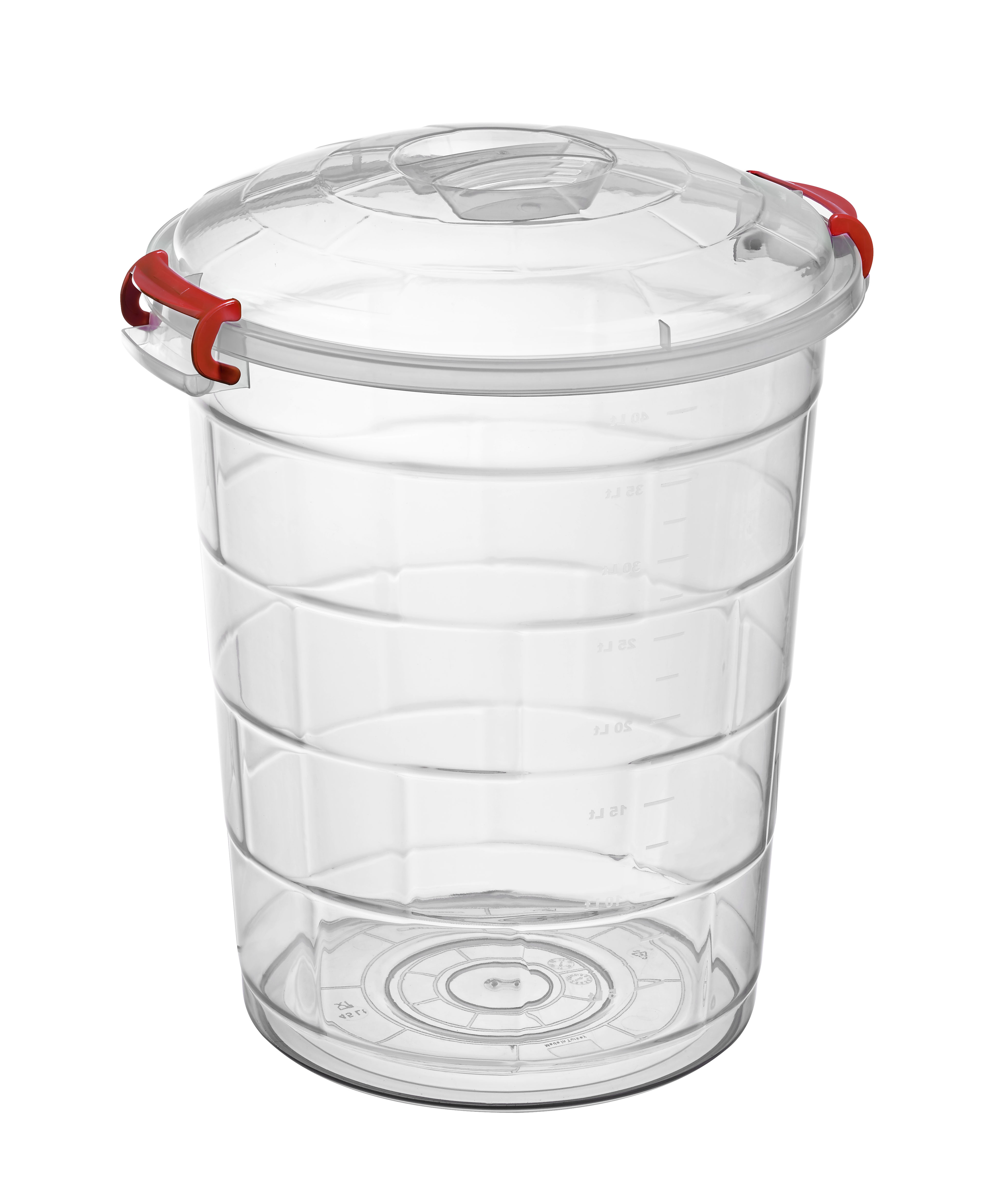 Plastic Houseware - FOLLOW ME - TETRIS LOCKED BUCKET-TRANSPARENT